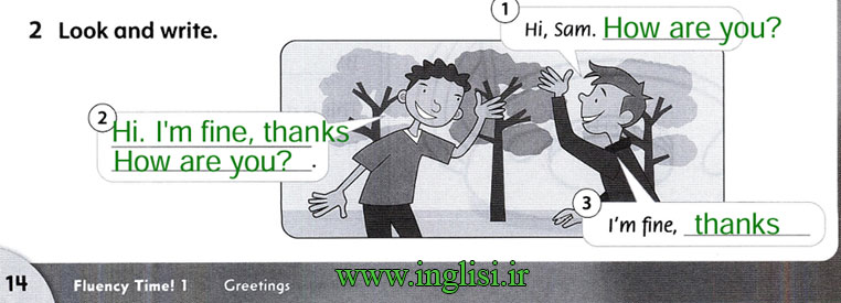 حل کتاب کار فمیلی فرندز 1 یونیت 1 – آموزش زبان انگلیسی | کاوه رایگان