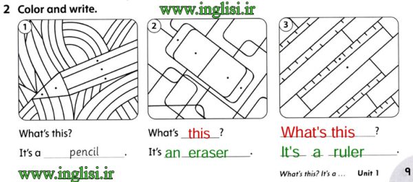 حل کتاب کار فمیلی فرندز 1 یونیت 1 – آموزش زبان انگلیسی | کاوه رایگان